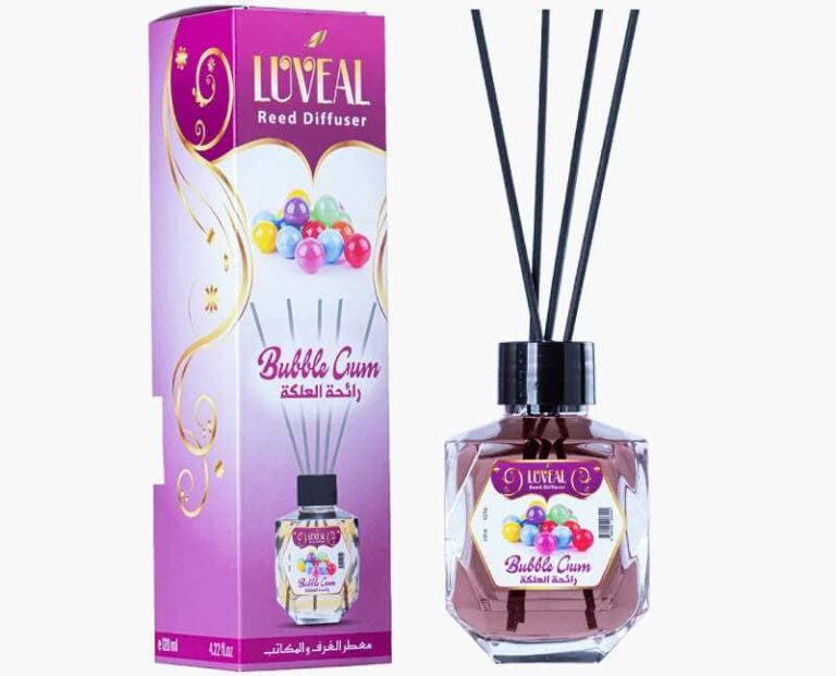 Luveal Reed Diffuser 120ml (BUBBLE GUM) - Jasmine Perfumes