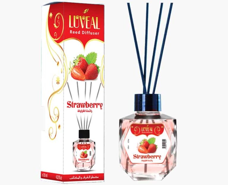 Luveal Reed Diffuser 120ml (STRAWBERRY) - Jasmine Perfume
